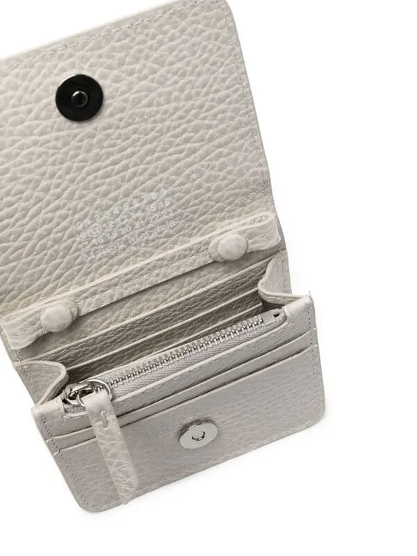 MAISON MARGIELA Four Stitches Leather Chain Wallet - Grey