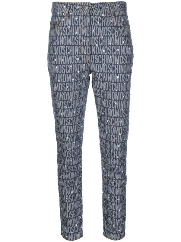 Moschino Monogram-print Skinny Jeans