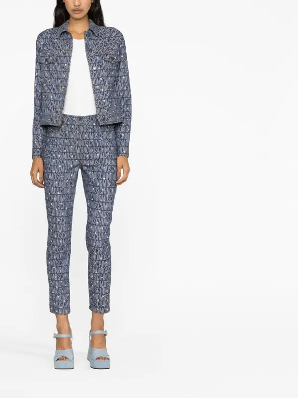 Moschino Monogram-print Skinny Jeans