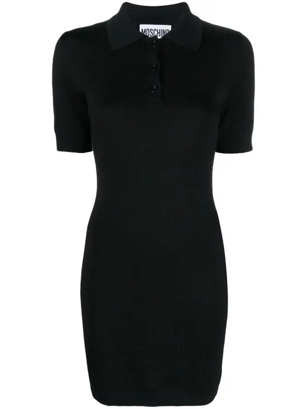 Moschino Classic Collar Short Sleeve Mini Dress