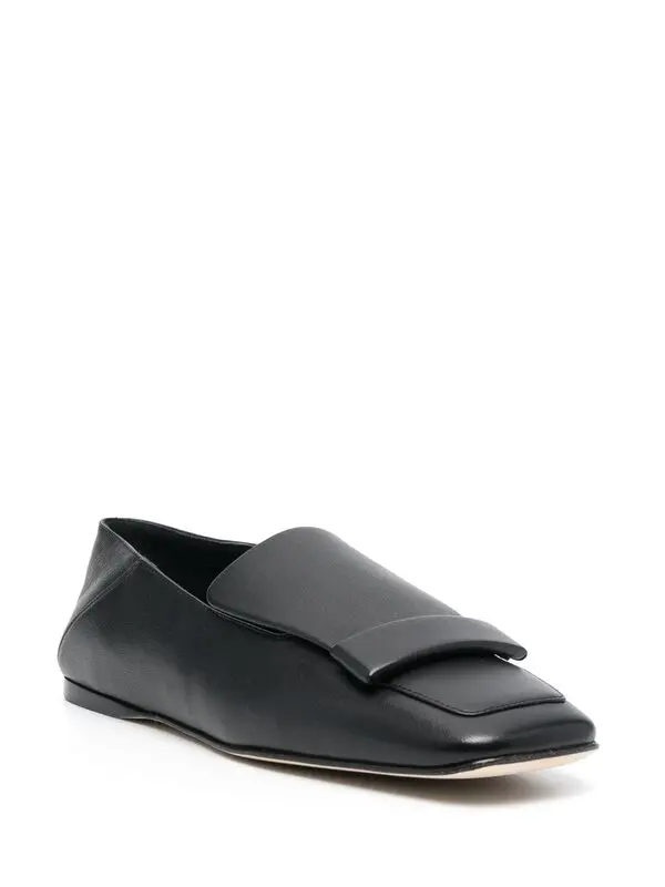 SERGIO ROSSI Sr1 Nappa Leather Loafers - Black