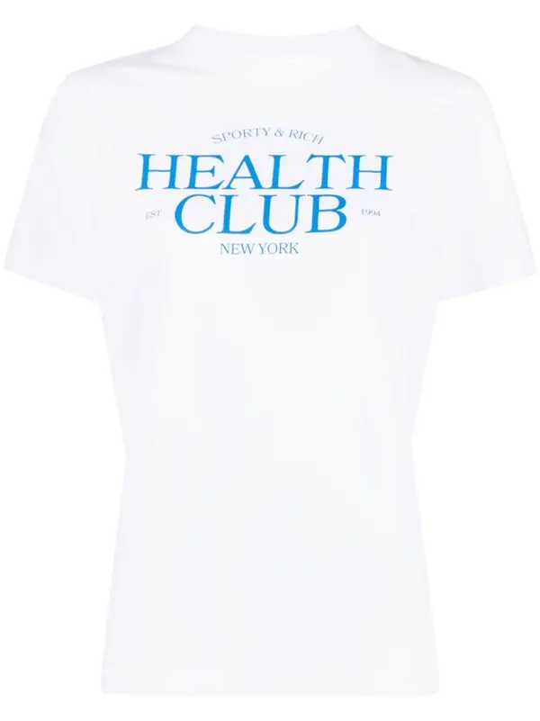 SPORTY & RICH Logo-print T-shirt - White
