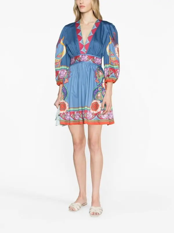La DoubleJ Margherita Cotton Minidress - Blue