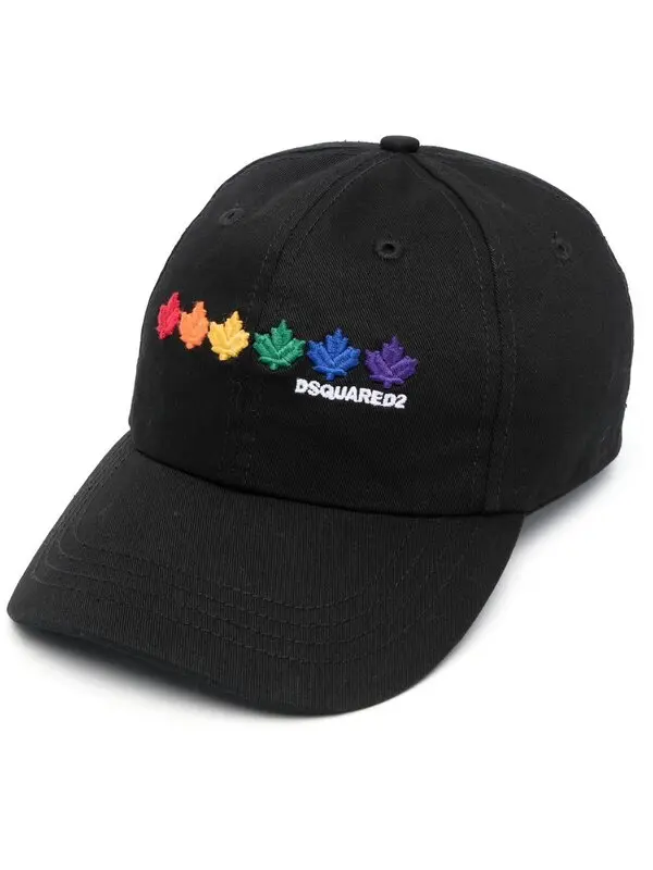 Dsquared2 Embroidered-logo Cotton Baseball Cap - Black