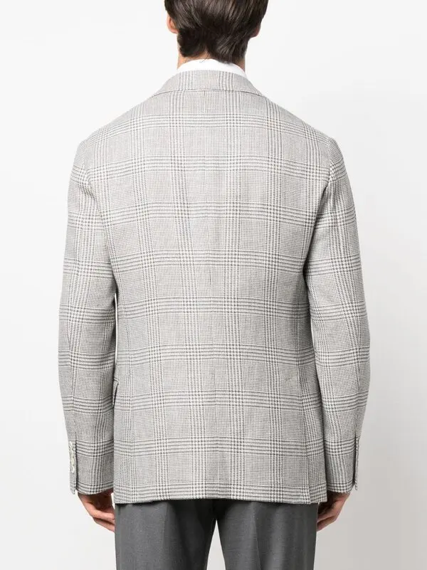 Brunello Cucinelli Checked Single-breasted Blazer