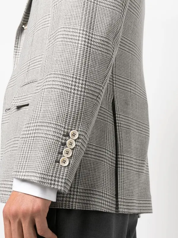 Brunello Cucinelli Checked Single-breasted Blazer