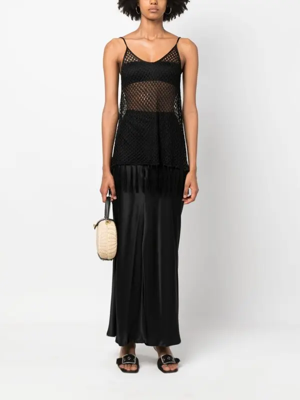 Dodo Bar Or Open-knit Top - Black
