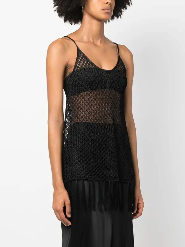 Dodo Bar Or Open-knit Top - Black