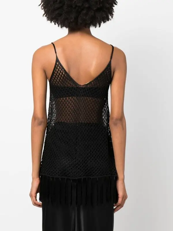 Dodo Bar Or Open-knit Top - Black