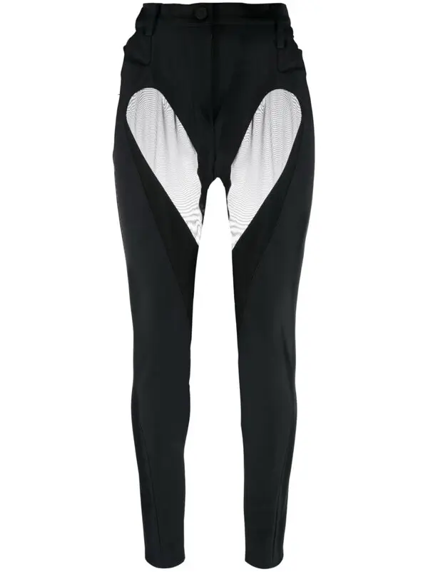 MUGLER Panelled Skinny Trousers