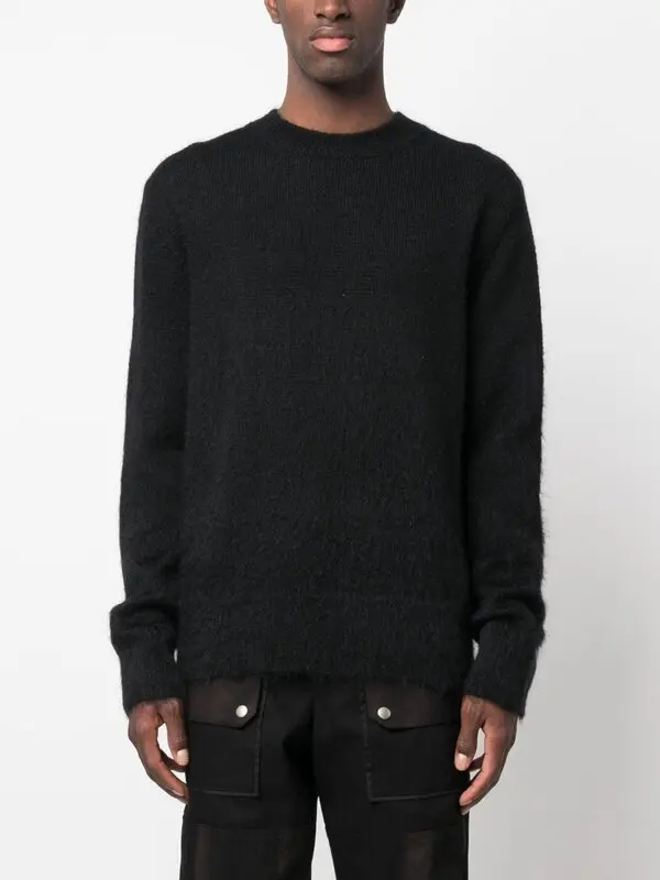 Off-White Arrow Intarsia Crew-neck Jumper - Black