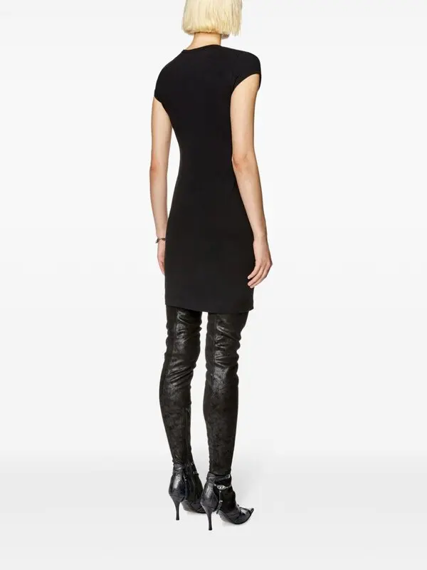 DIESEL® D-angiel Cut-out T-shirt Minidress - Black