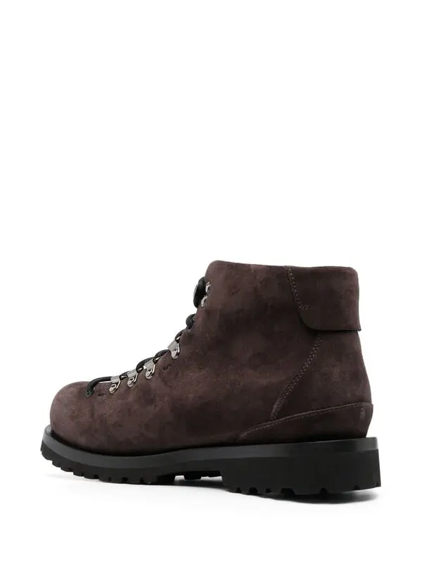 BUTTERO® Lace-up Leather Boots - Brown