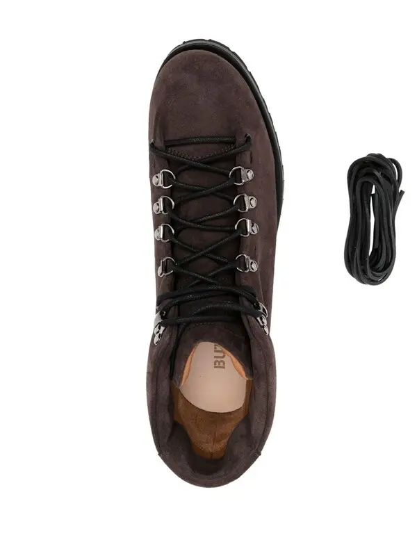 BUTTERO® Lace-up Leather Boots - Brown