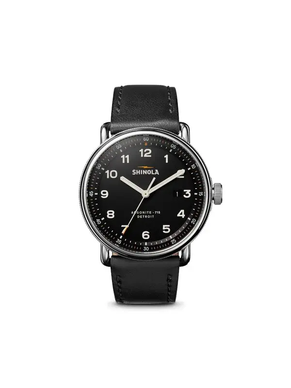 Shinola 43mm Canfield Watch - Black