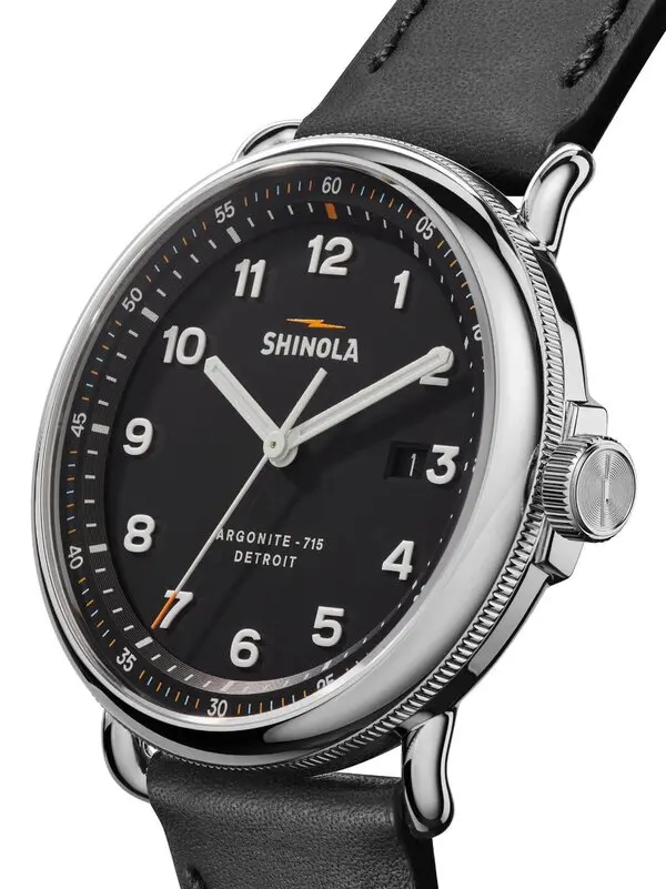 Shinola 43mm Canfield Watch - Black