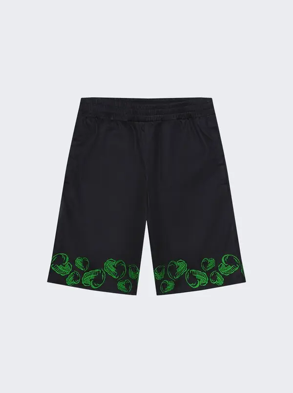 VEERT Heart Embroidered Shorts