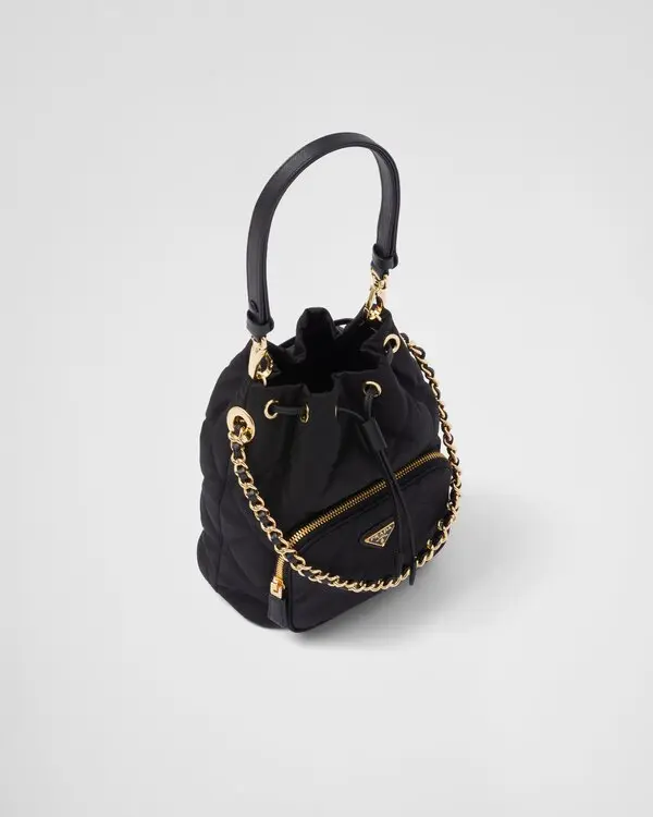 Prada Re-Edition 1995 ChaîNe Re-Nylon Bag - Black | Editorialist