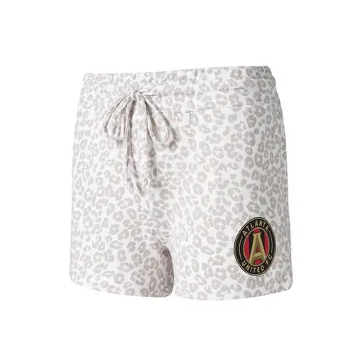 CONCEPTS SPORT Atlanta United Fc Cheetah Print Drawstring Shorts - Cream