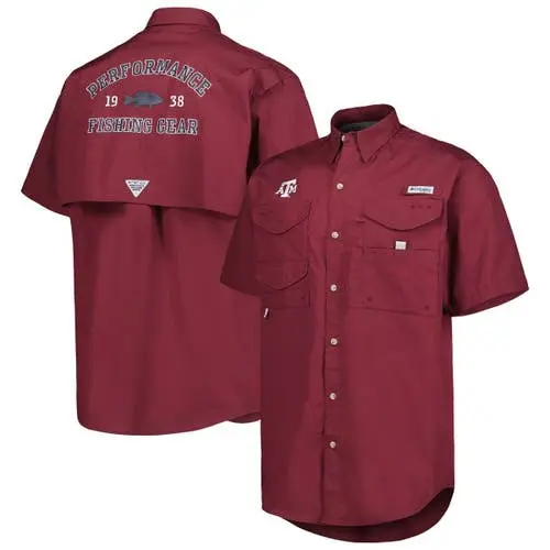 Columbia Texas A&m Aggies Bonehead Button-up Shirt