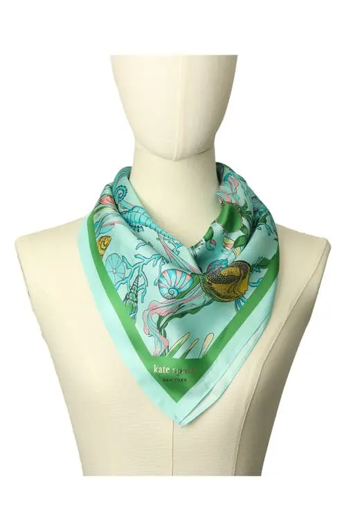 Kate Spade New York Under The Sea Silk Bandana Scarf