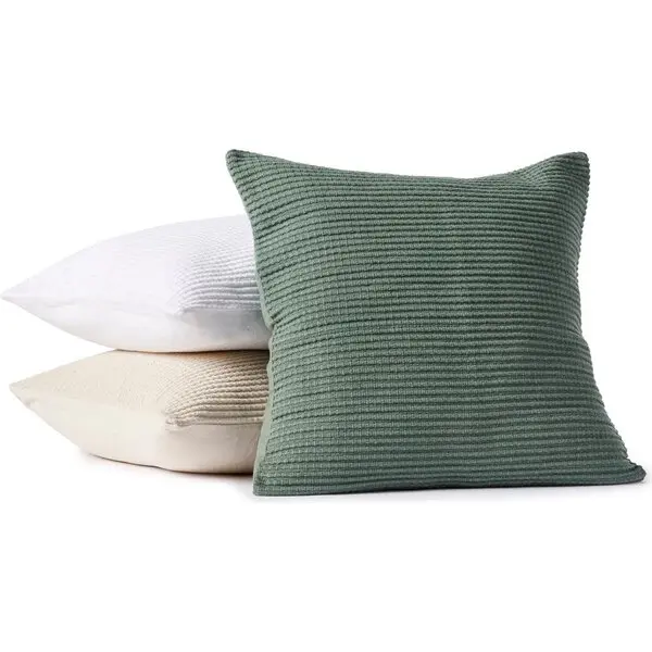 COYUCHI Marshall Organic Cotton Pillow Cover - Juniper W/forest