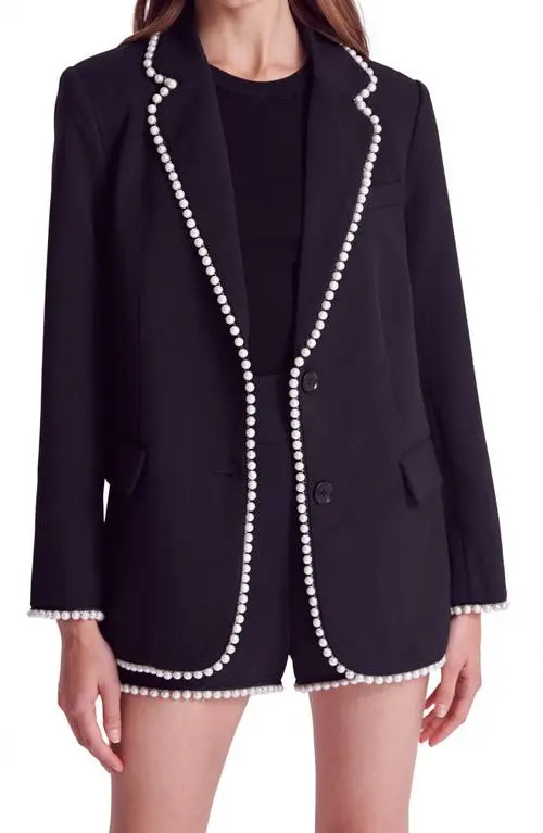 Endless Rose Pearl Trim Blazer