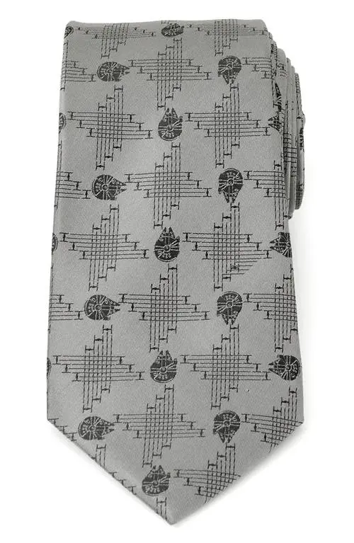 CUFFLINKS, INC. Millennium Falcon Neck Tie - Gray