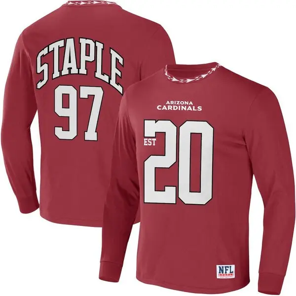 STAPLE Nfl X Arizona Cardinals Core Team Long Sleeve T-shirt - Red