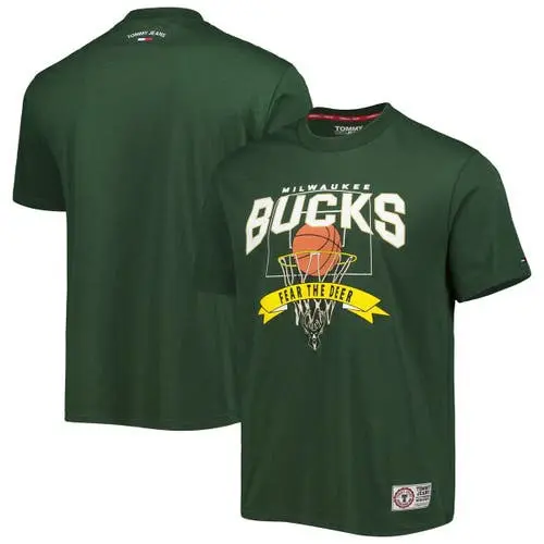 Tommy Hilfiger Milwaukee Bucks Tim Backboard T-shirt