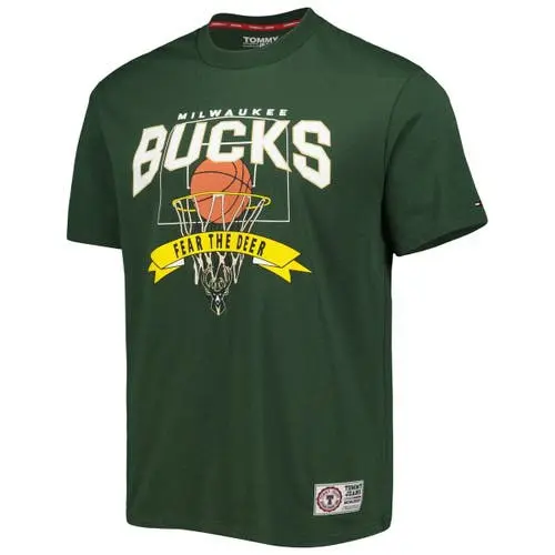 Tommy Hilfiger Milwaukee Bucks Tim Backboard T-shirt
