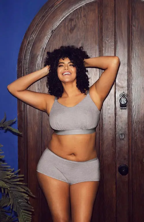 Elomi Downtime Wireless Bralette - Grey Marl