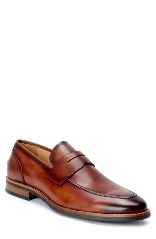 WARFIELD & GRAND Camino Penny Loafer - Cognac