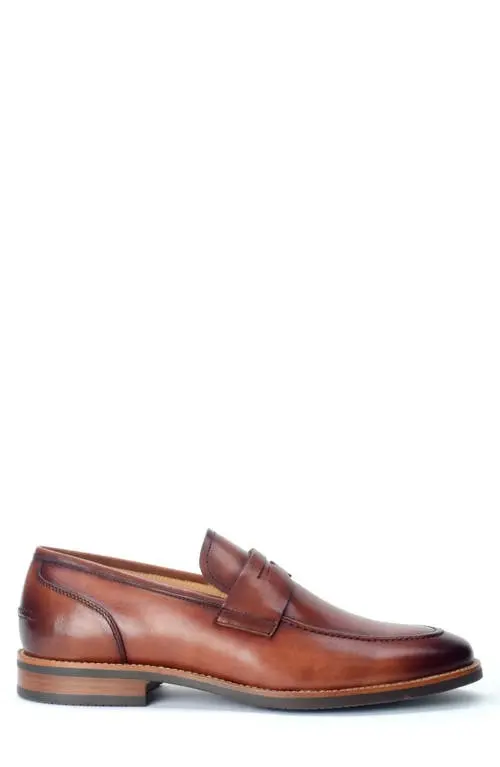 WARFIELD & GRAND Camino Penny Loafer - Cognac