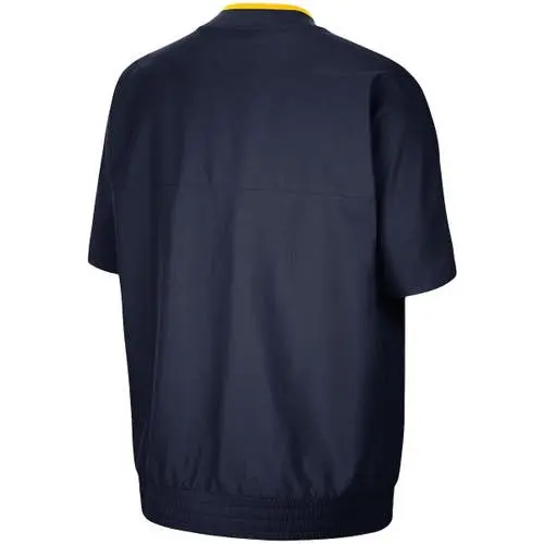 JORDAN BRAND Michigan Wolverines 2021 Coaches Short Sleeve Quarter-zip Jacket