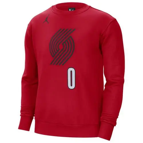 JORDAN BRAND Damian Lillard Portland Trail Blazers Statement Crewneck Sweatshirt