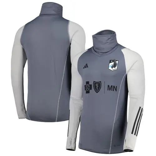 Adidas Minnesota United Fc Warm Raglan Cold.rdy Top - Gray