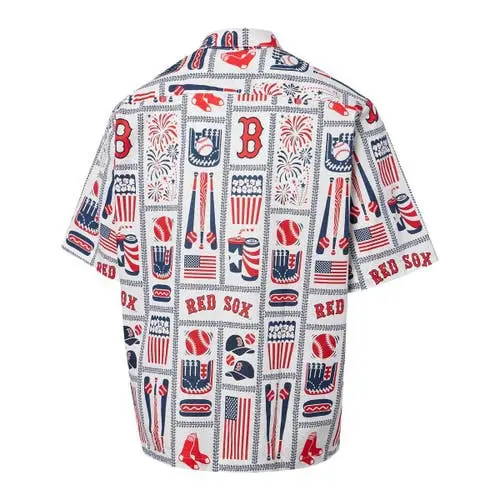 Reyn Spooner Boston Red Sox Americana Button-up Shirt - White
