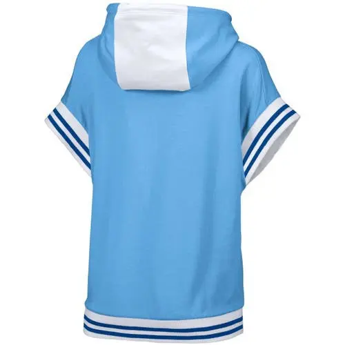 LUSSO Los Angeles Dodgers Mabel Tri-blend Short Sleeve Pullover Hoodie