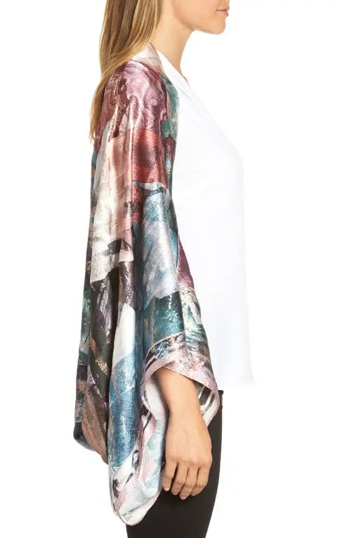Ted Baker London Mirrored Minerals Silk Cape Scarf