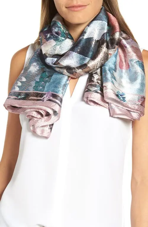 Ted Baker London Mirrored Minerals Silk Cape Scarf