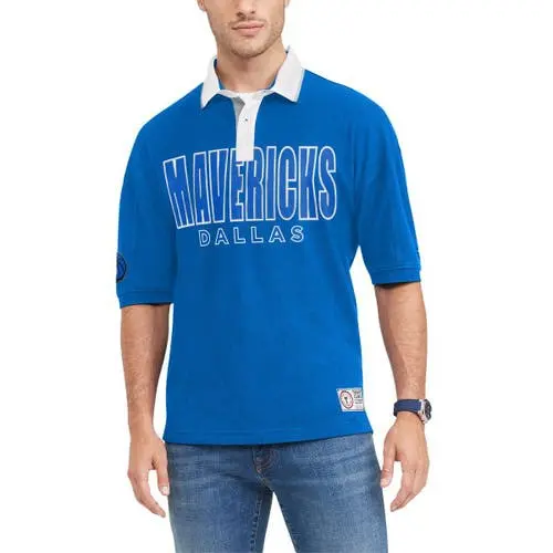 Tommy Hilfiger Dallas Mavericks Stanley Pique Polo - Blue