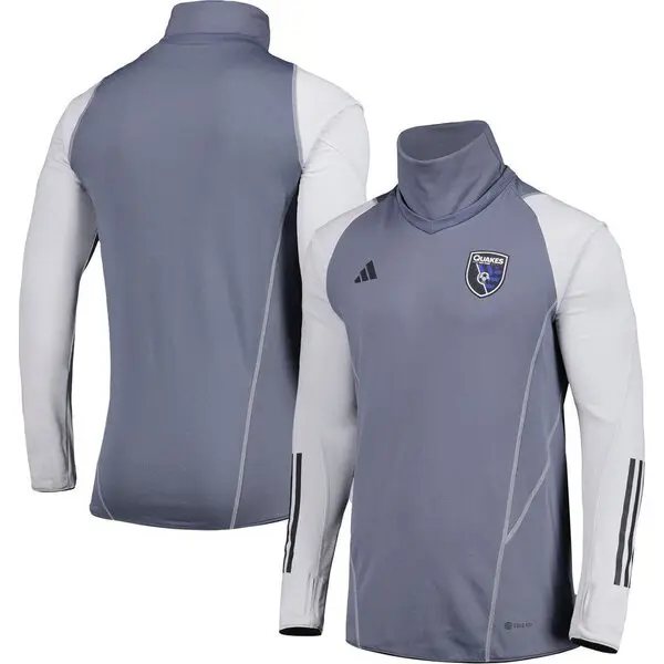 Adidas San Jose Earthquakes Warm Raglan Cold.rdy Top - Gray