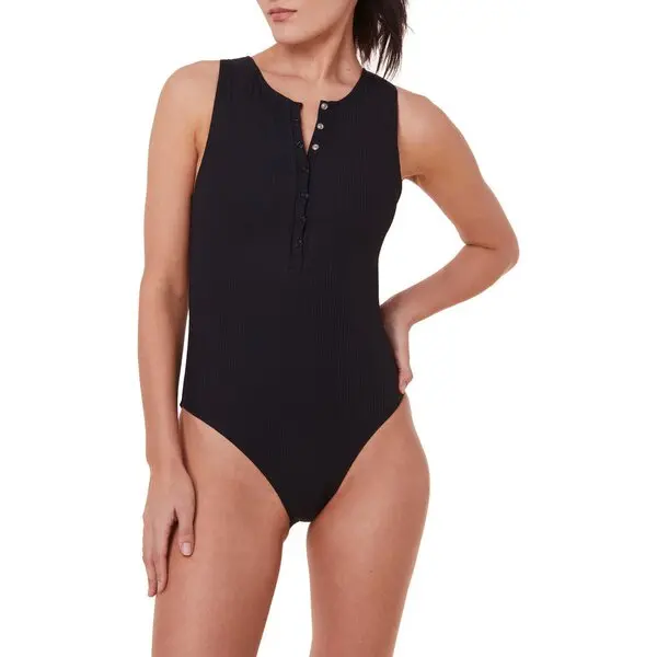 ANDIE Malibu Ribbed One-piece Swimsuit - Black