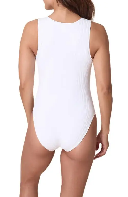 ANDIE Malibu Ribbed One-piece Swimsuit - White