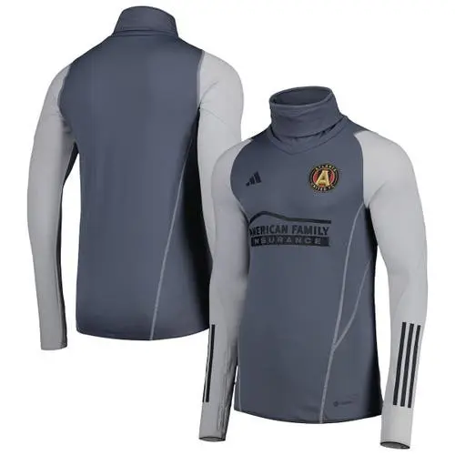 Adidas Atlanta United Fc Warm Raglan Cold.rdy Top - Gray