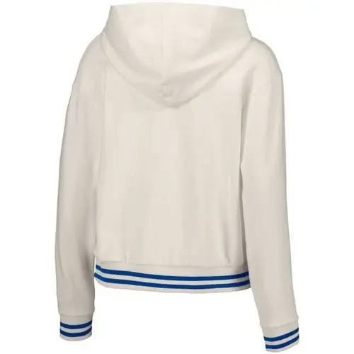 LUSSO Chicago Cubs Magnolia Tri-blend Quarter-zip Hoodie
