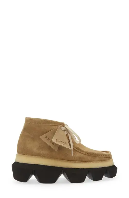 Sacai Clarks® Original Hybrid Wallabee Lug Sole Chukka Boot In