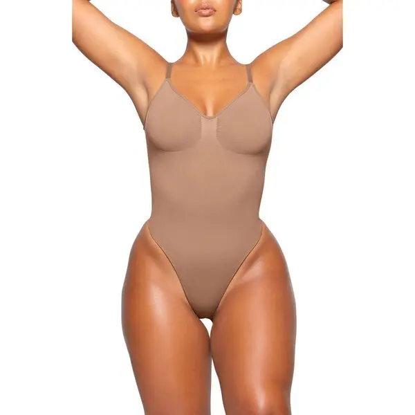 SKIMS Seamless Sculpt Low Back Thong Bodysuit - Sienna