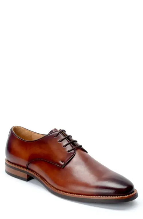 WARFIELD & GRAND Hobbs Plain Toe Derby - Cognac
